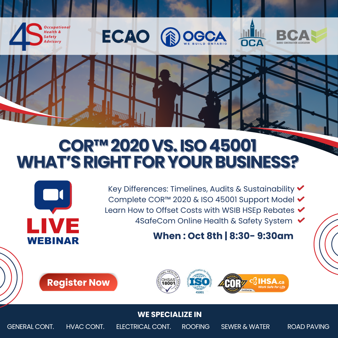 COR™ 2020 vs. ISO 45001 : What’s Right for Your Business? - Electrical ...